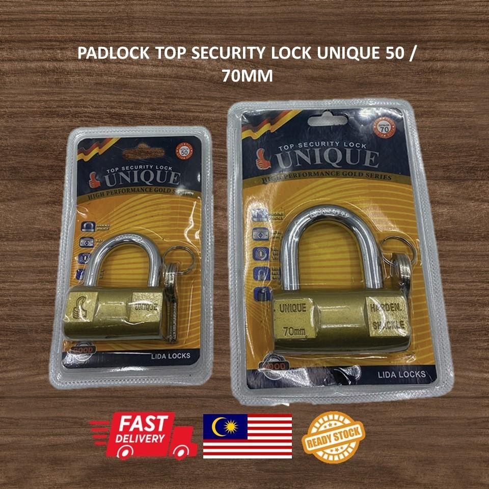 Top Security Lock Key Padlock Unique 50 70mm Metal Brass Padlock House ...