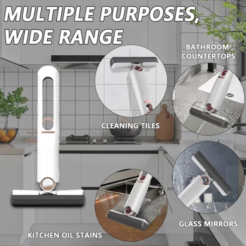 Portable Squeeze Mop Mini Cleaning Mops Handheld Kitchen Desk Bathroom ...