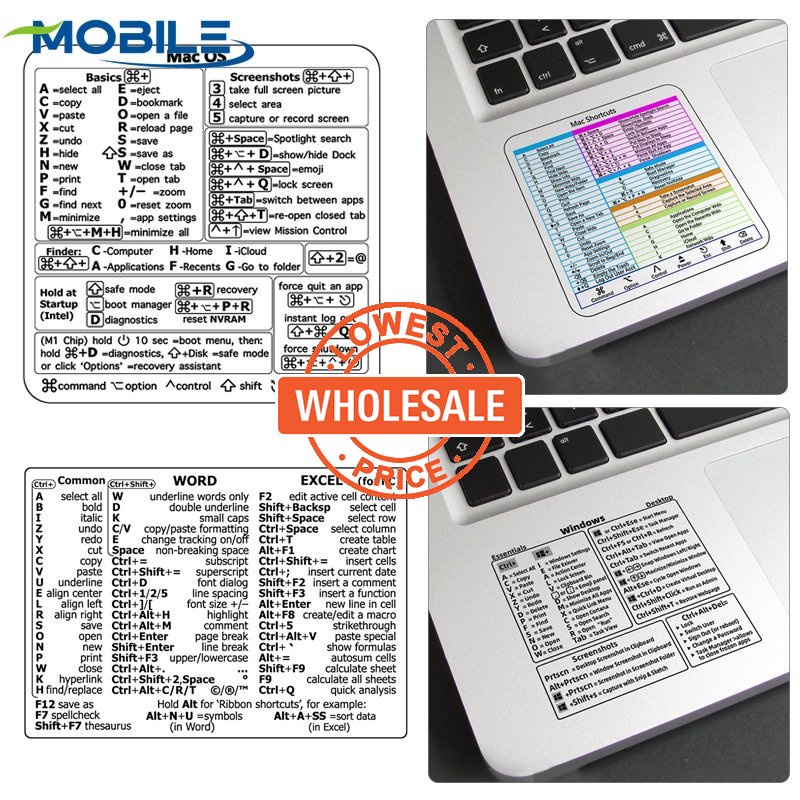 [ Wholesale Prices ] Shortcut Key Label Popular Computer Shortcut Quick ...