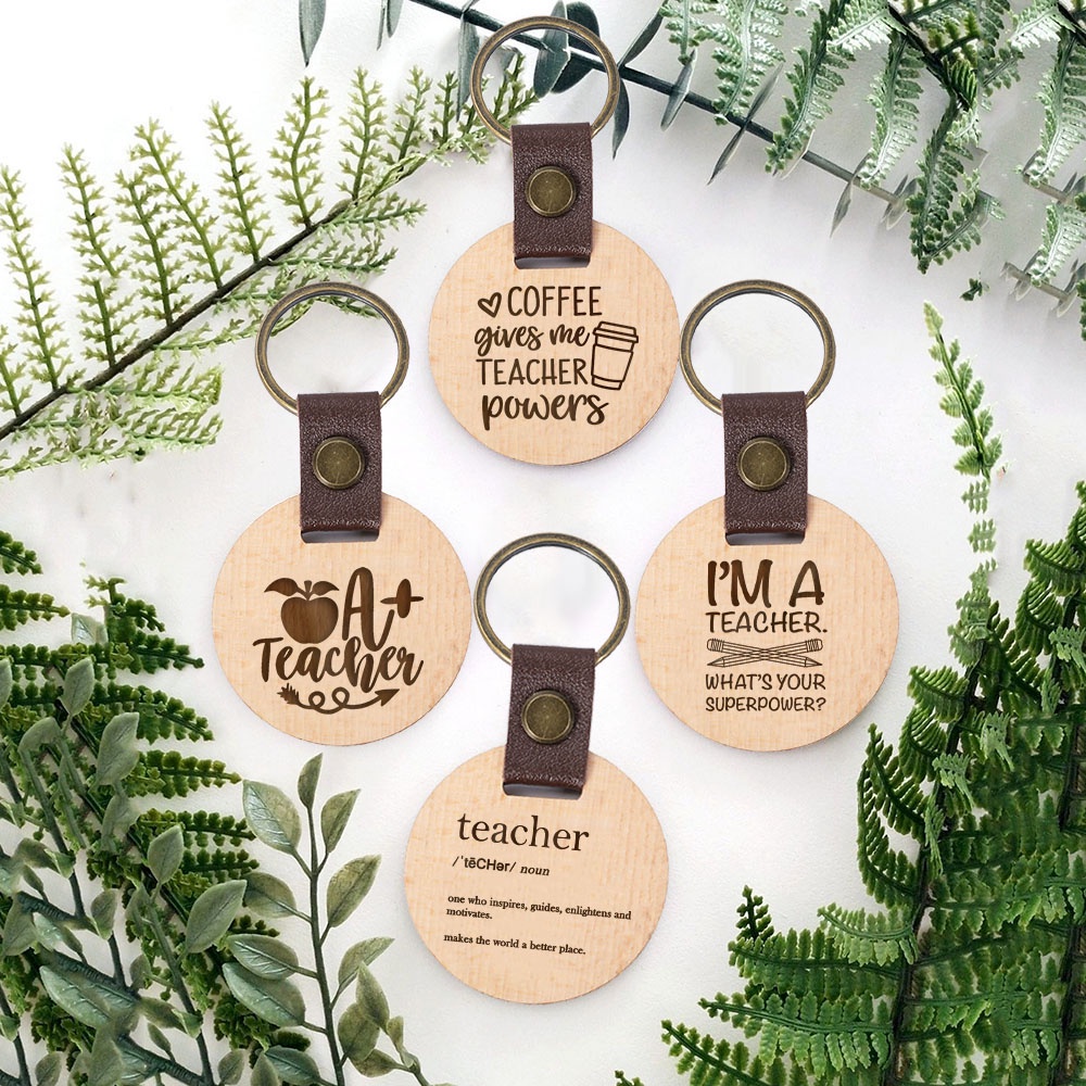 Teacher’s Day Gift Wooden Keychain Teacher's Day Best Gift Teacher ...