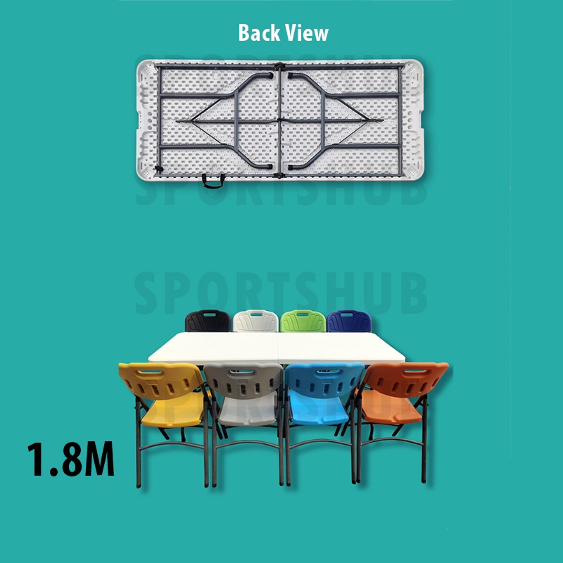 Heavy Duty HDPE Outdoor Foldable Table Portable Adjustable Height ...