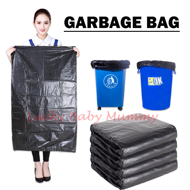 BLACK and Food Waste Large Plastic Dustbin Liners / Garbage Bags / Bin ...