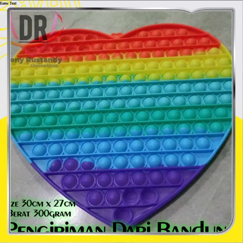 Pop It Rainbow Pop It Jumbo Super Jumbo Squishy Toys Stress Reliever ...