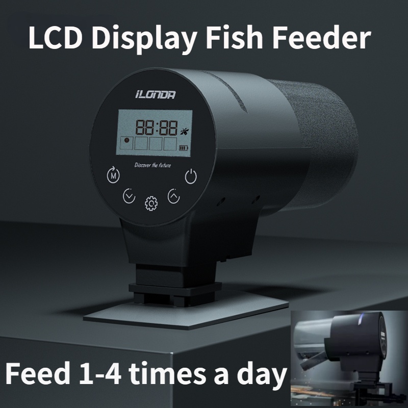 Automatic Fish Feeder Digital Display Intelligent Timing Feeder Fish ...