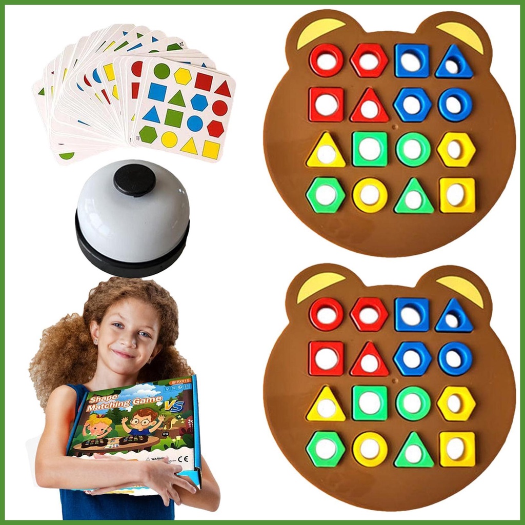 Shape Color Recognition Blocks Geometric Shape Matching Blocks Puzzle ...