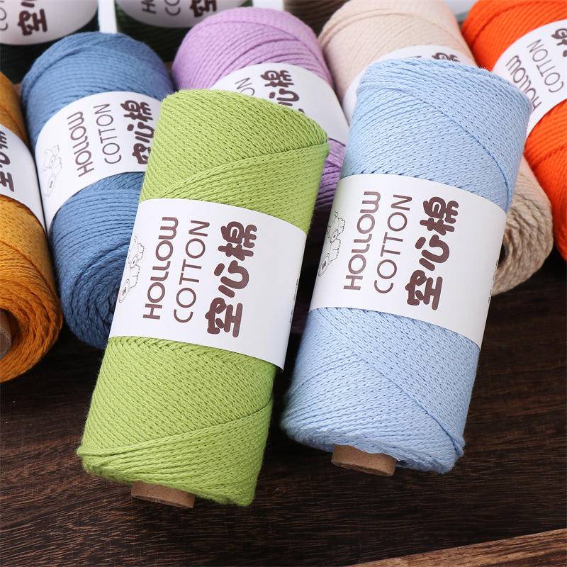 Hollow Cotton Thread Pure Cotton Thread Milk Cotton Wool Ball Thread ...