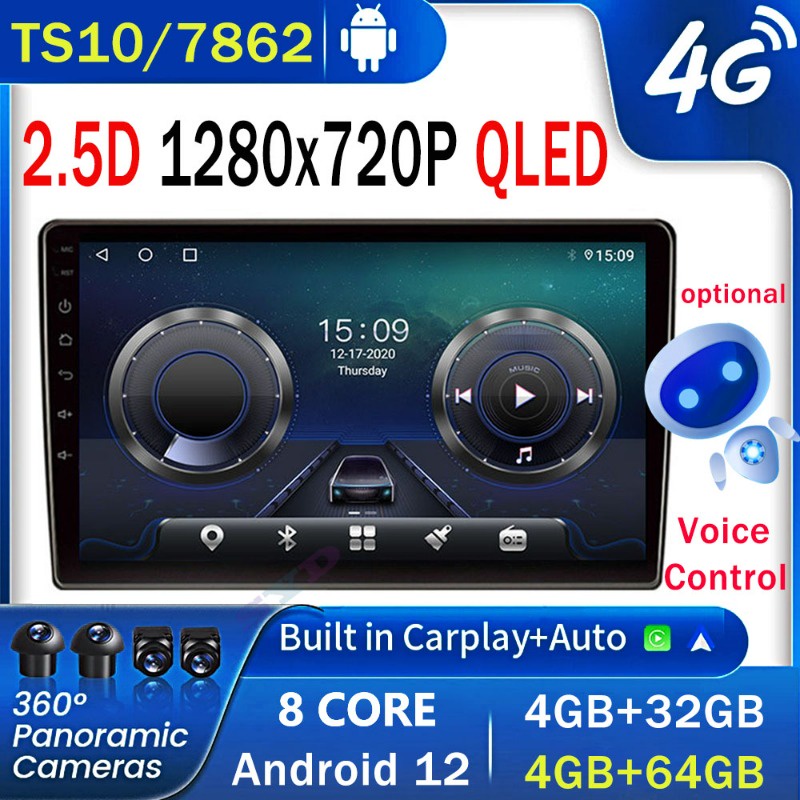 【TS10 7862 Qled Touch Screen】High Quality 8 Core 2din Android Stereo ...