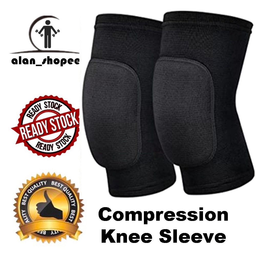 Non-Slip Knee Brace Soft Knee Pads Breathable Knee Compression Sleeve ...