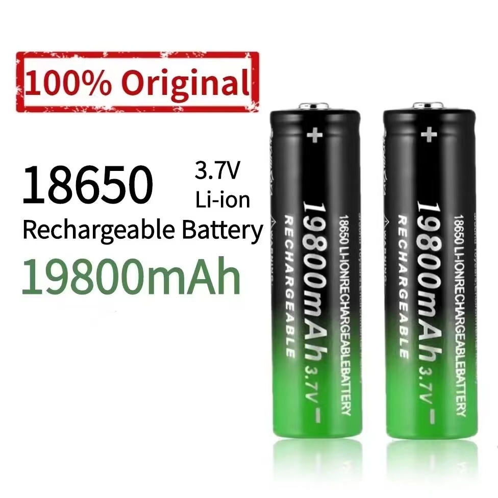 New 18650 3.7V 19800mAh Rechargeable Lithium-ion Battery Is Applicable ...
