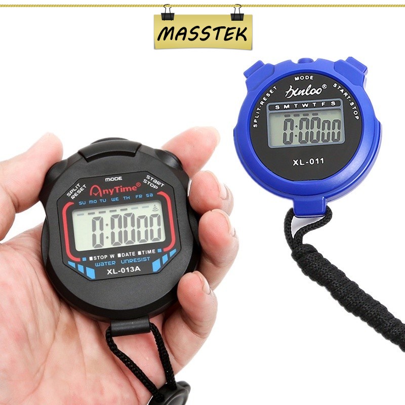 MASSTEK Jam Randik Sports Stopwatch Timer Electronic Plastic Digital ...