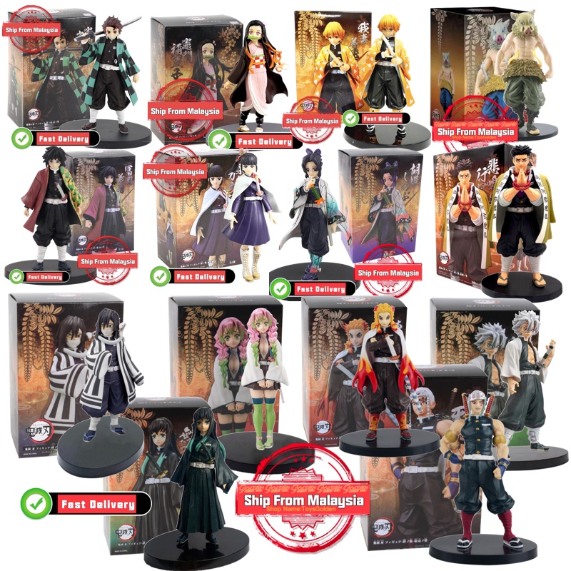 Anime Demon Slayer Figure Kamado Tanjirou Nezuko Action Figures PVC ...
