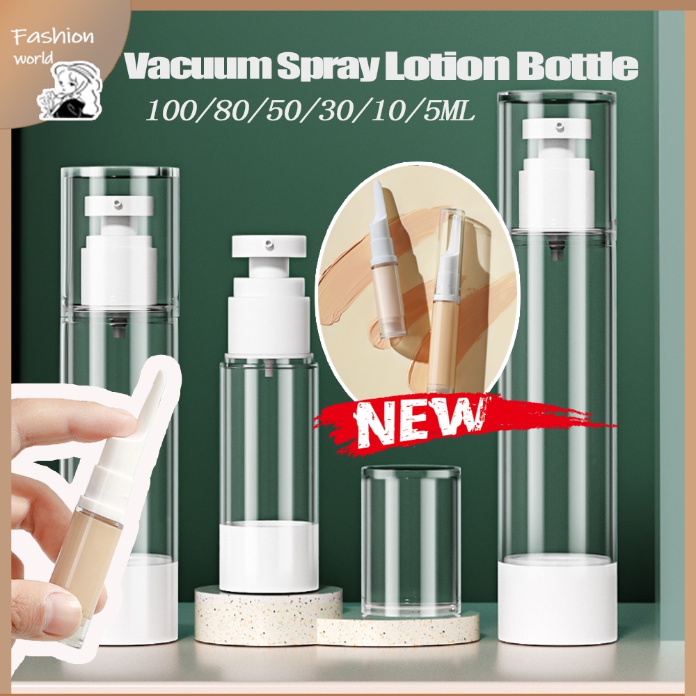 NEW 100ML 80ML-5ML Vacuum Bottle Perfume Atomizer Clear Refillable Portable Empty Travel Bottle ...