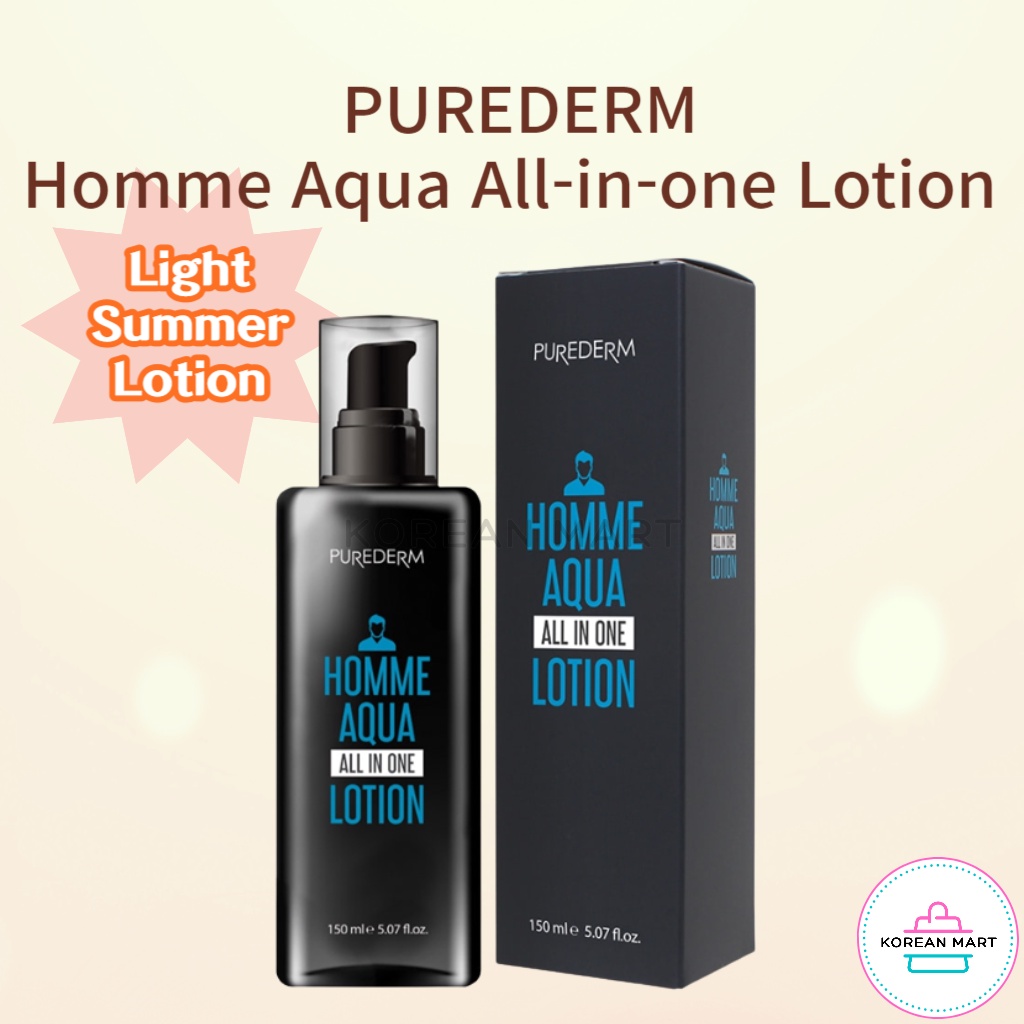 [PUREDERM] Homme Aqua All-in-one Lotion 150ml / Men's Grooming / Fresh ...