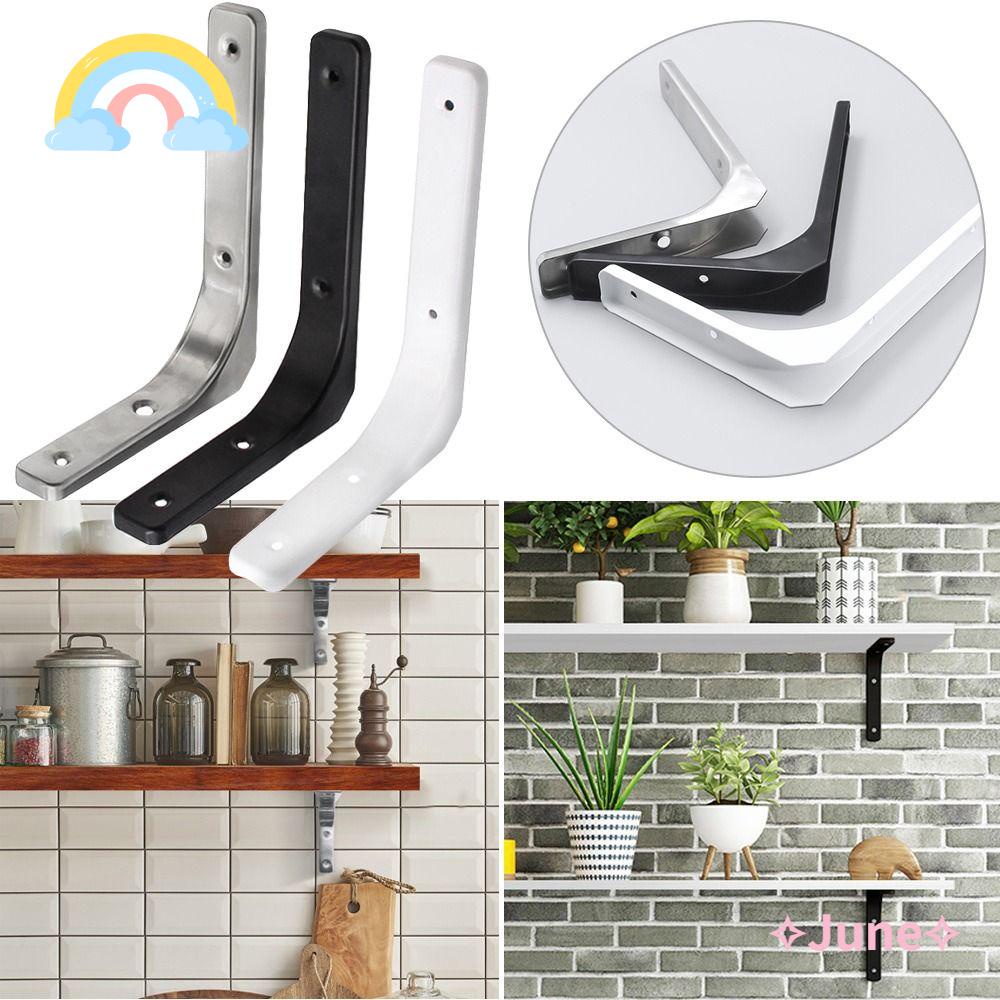 JUNE Triangle Angle Bracket 5 Sizes Black/White Color Shelf Support ...