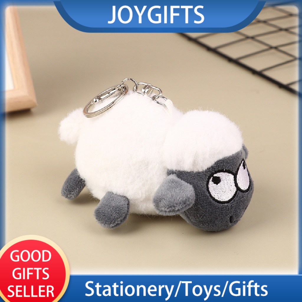Adorable Fluffy Sheep Stuffed Plush Keychain Bag Charm for Kids ...