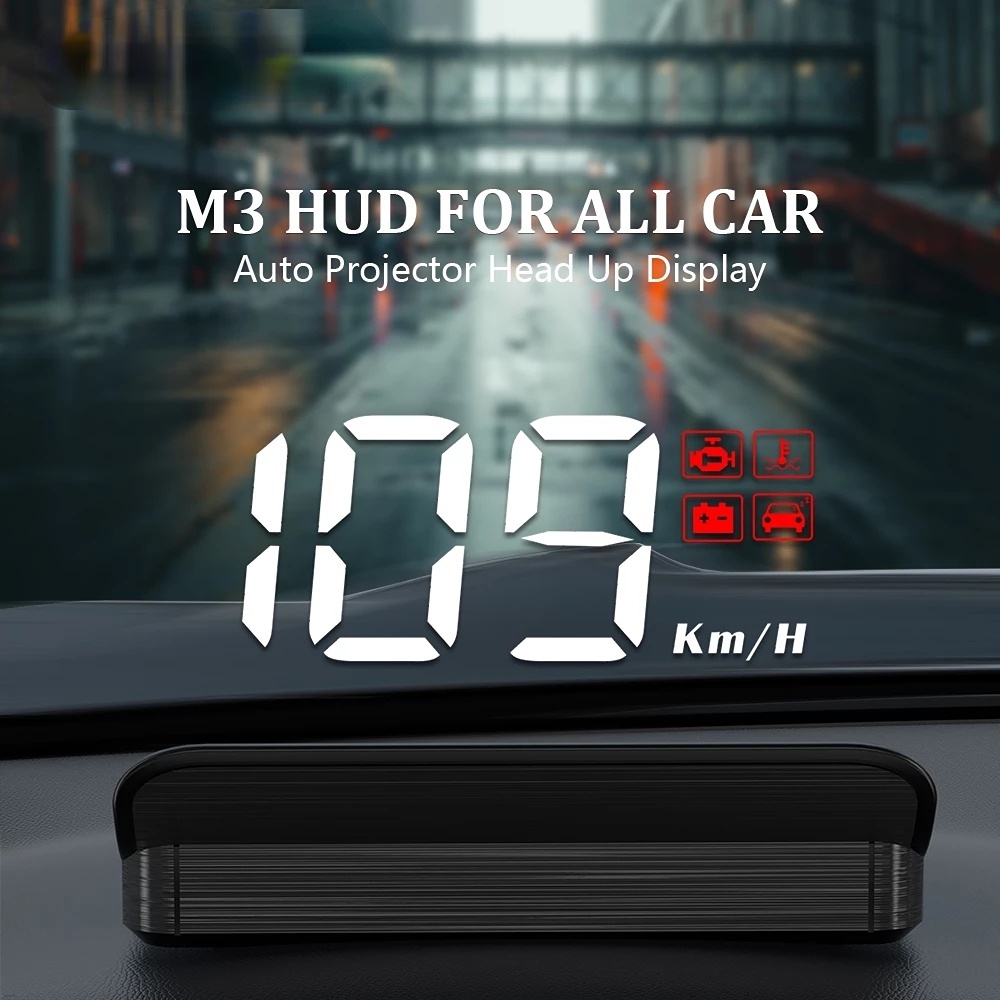 M3 Auto HUD OBD2 Head Up Display Projection on Glass Car Speed ...