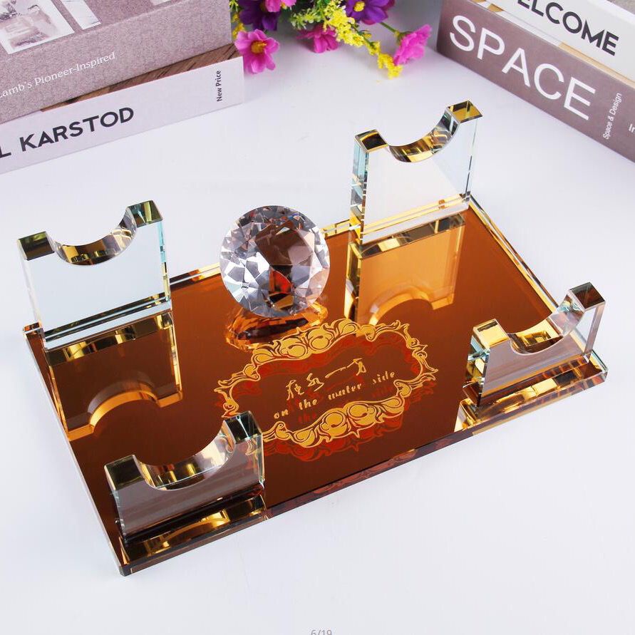 Crystal Microphone Rack Desktop KTV Night Show Microphone Rack ...