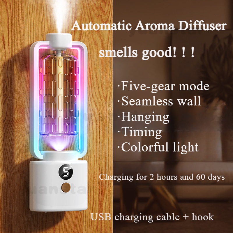 【Ready Stock】Automatic Aroma Diffuser Rechargeable humidifiers Digital ...