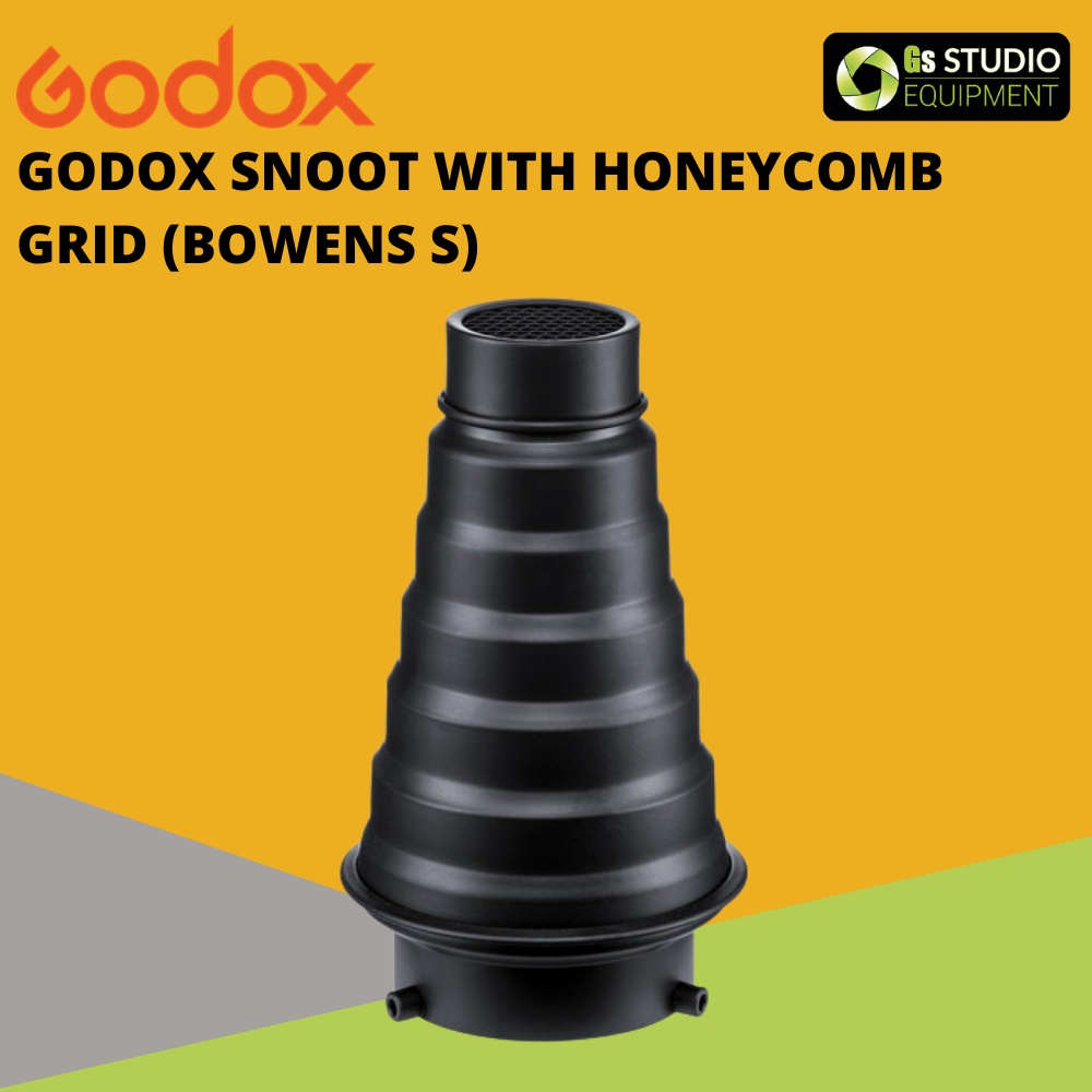 Godox Snoot with Honeycomb Grid (Bowens S) | Shopee Singapore