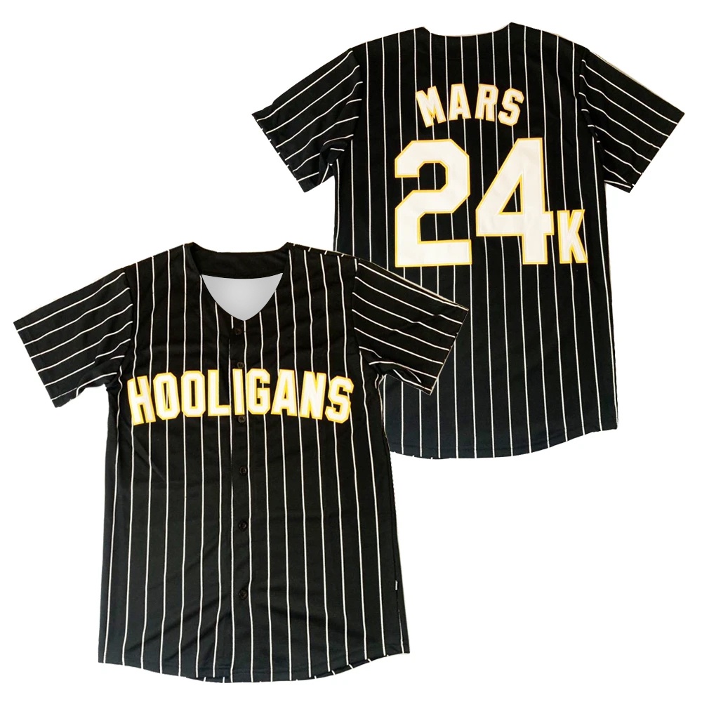 BRUNO MARS HOOLIGANS 24K BASEBALL JERSEY | Shopee Singapore
