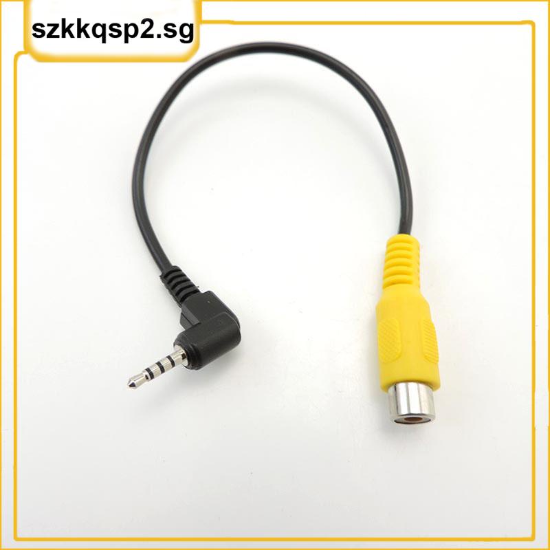 SGK2 Av Video Cable Adapter Right Angel 2.5Mm Stereo Male Jack Av Plug ...