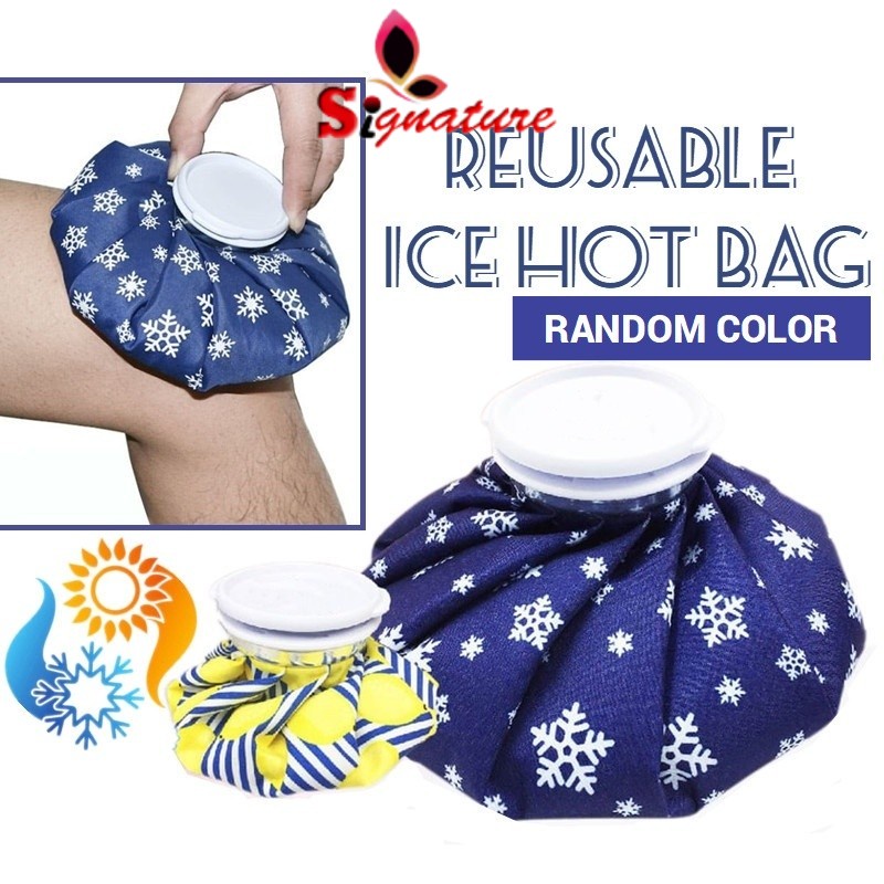 (HOT & COLD) 9 Inch 2 IN 1 Reusable Ice Hot Bag Hot Water Bag Hot ...
