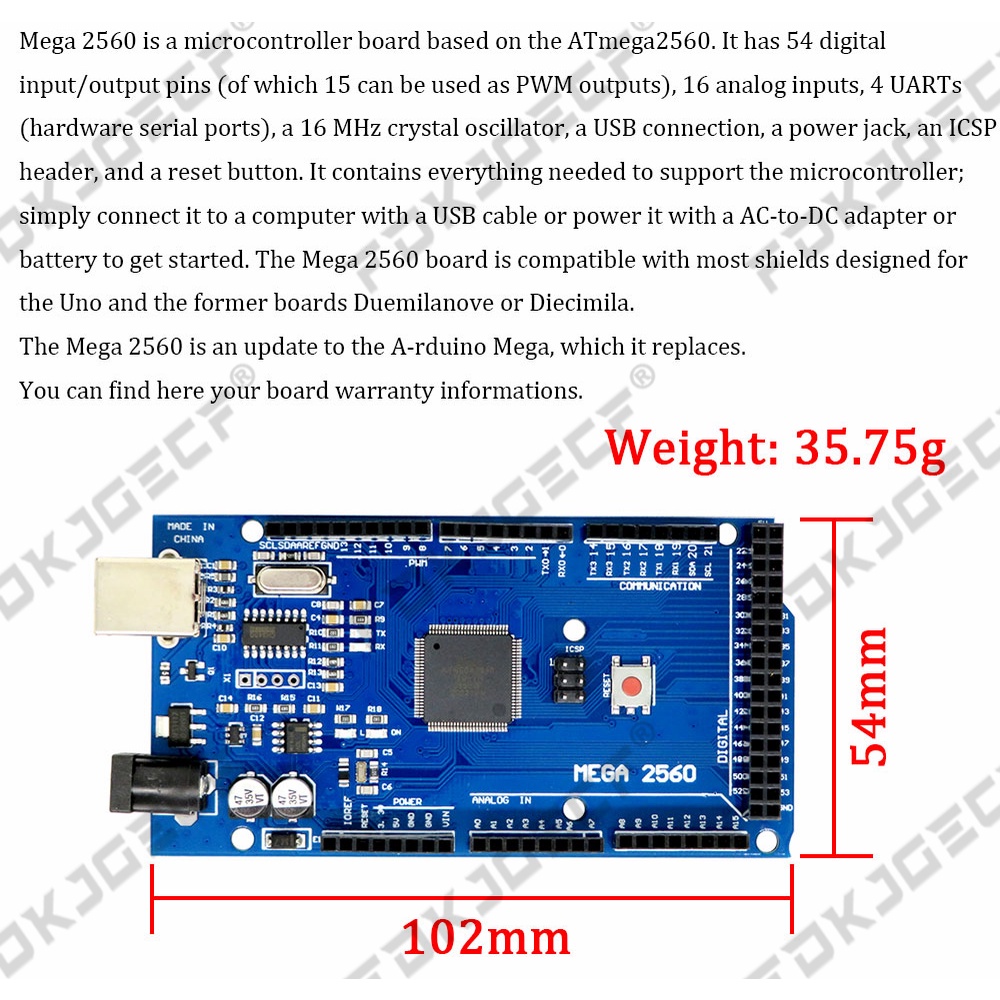 Mega 2560 R3 Mega2560 REV3 + 1pcs RAMPS 1.4 Controller for arduino 3D ...