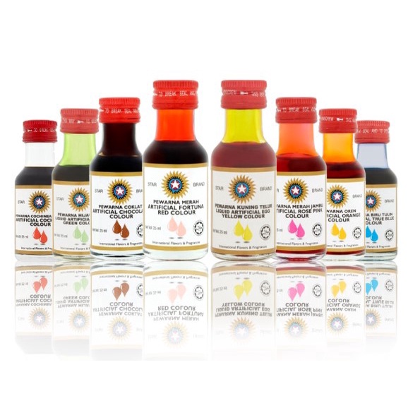 STAR BRAND COLOURING 25ML (COCHINEAL/ APPLE GREEN/ EGG YELLOW/ ROSE ...