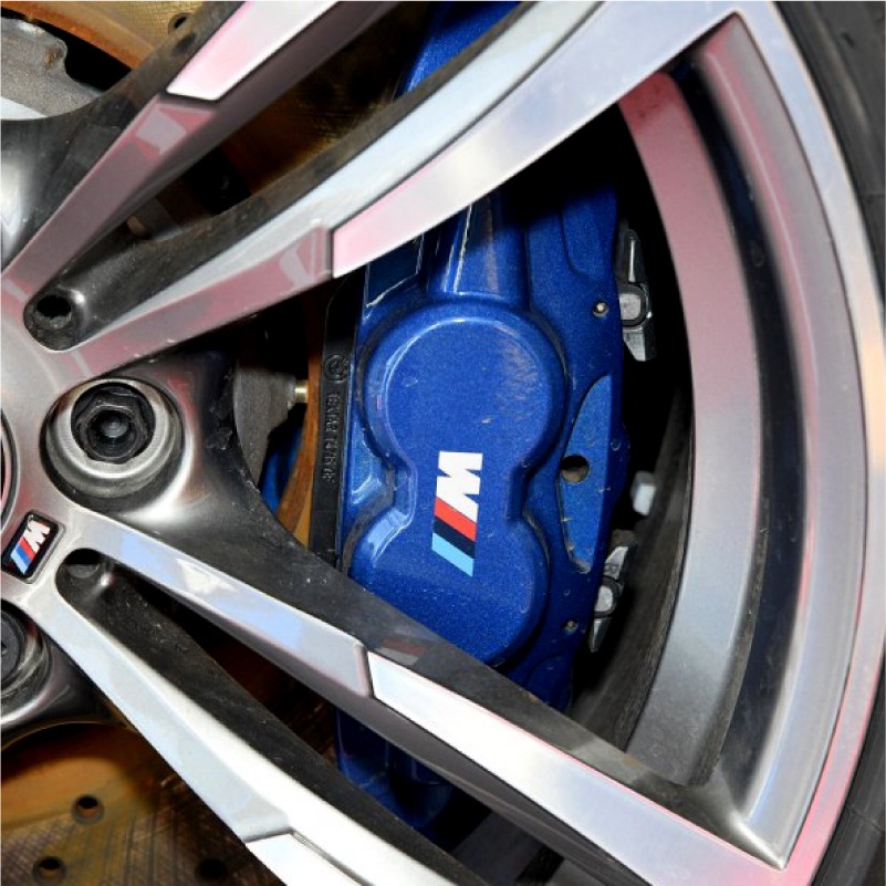 6PCS BMW M caliper sticker high temperature resistant brake ...