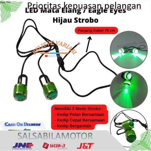 MATA HIJAU Eagle Eye Strobe Light Eagle Eye Flash Strobe Flashing 3 Led ...