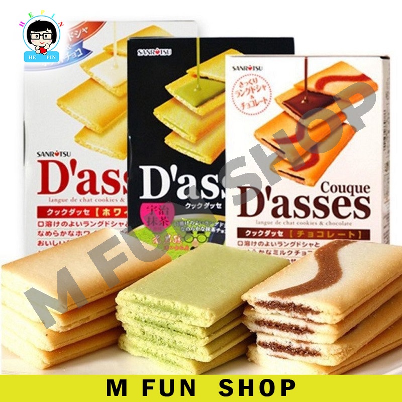 *Snek Jepun* 12pcs Kuih-muih Sanritsu Cookies Sandwic Dasses (90g x ...