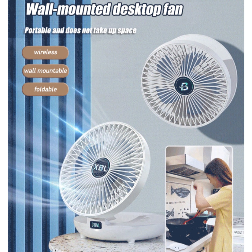 Household dual-use kitchen fan silent fan portable fan KTF | Shopee ...