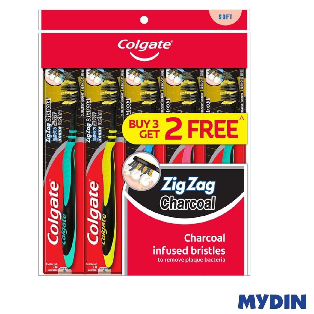 Colgate Zig Zag Charcoal Toothbrush | Shopee Singapore