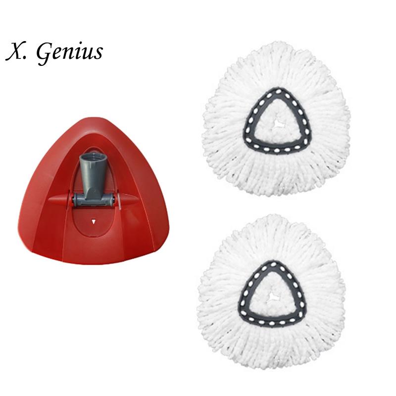 For Vileda O-Cedar Swivel Triangular Mop Microfiber Cleaning Mop Cloth ...