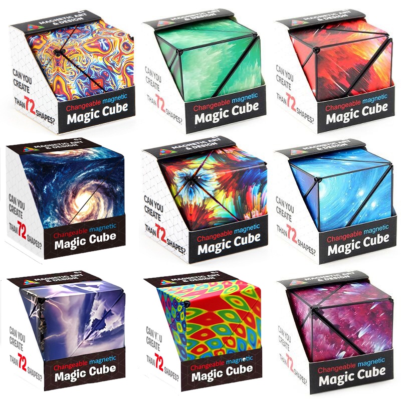Magic Cube Fidget Toy Magnetic Cube Sensory Toys for Stress Relief ...
