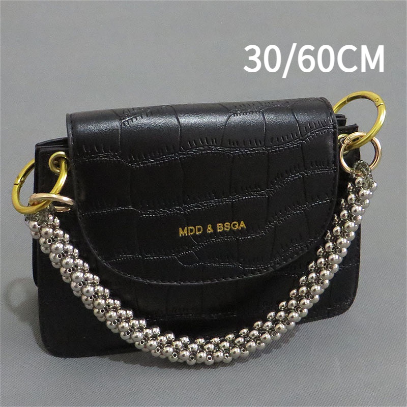 Bag Straps Women's Bag Accessories Handheld Short Strap Silver Handheld ...