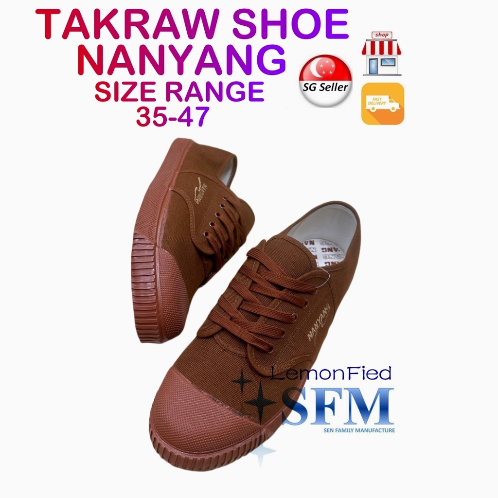 NanYang Size 32 - 47 Sneaker School Shoes White black Canvas SG ...