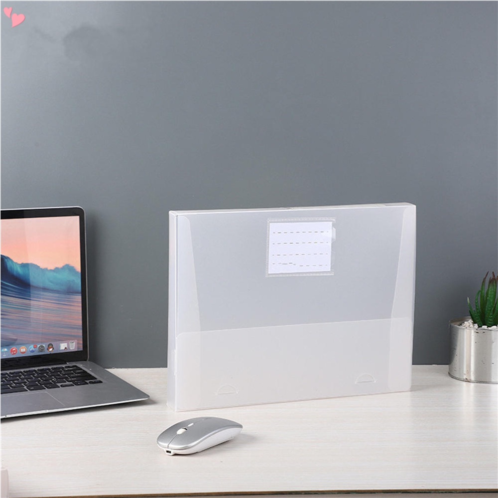 A4 File Box Transparent Plastic File Box Folder Documents Box Document ...
