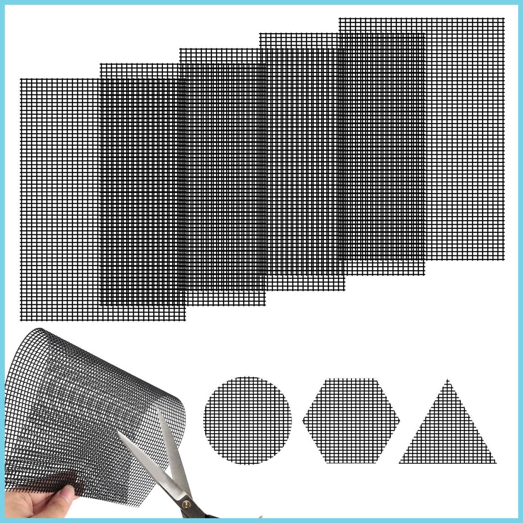 Flower Pot Hole Mesh Pad 7.87x11.81inch Rectangular Leakproof Flower ...