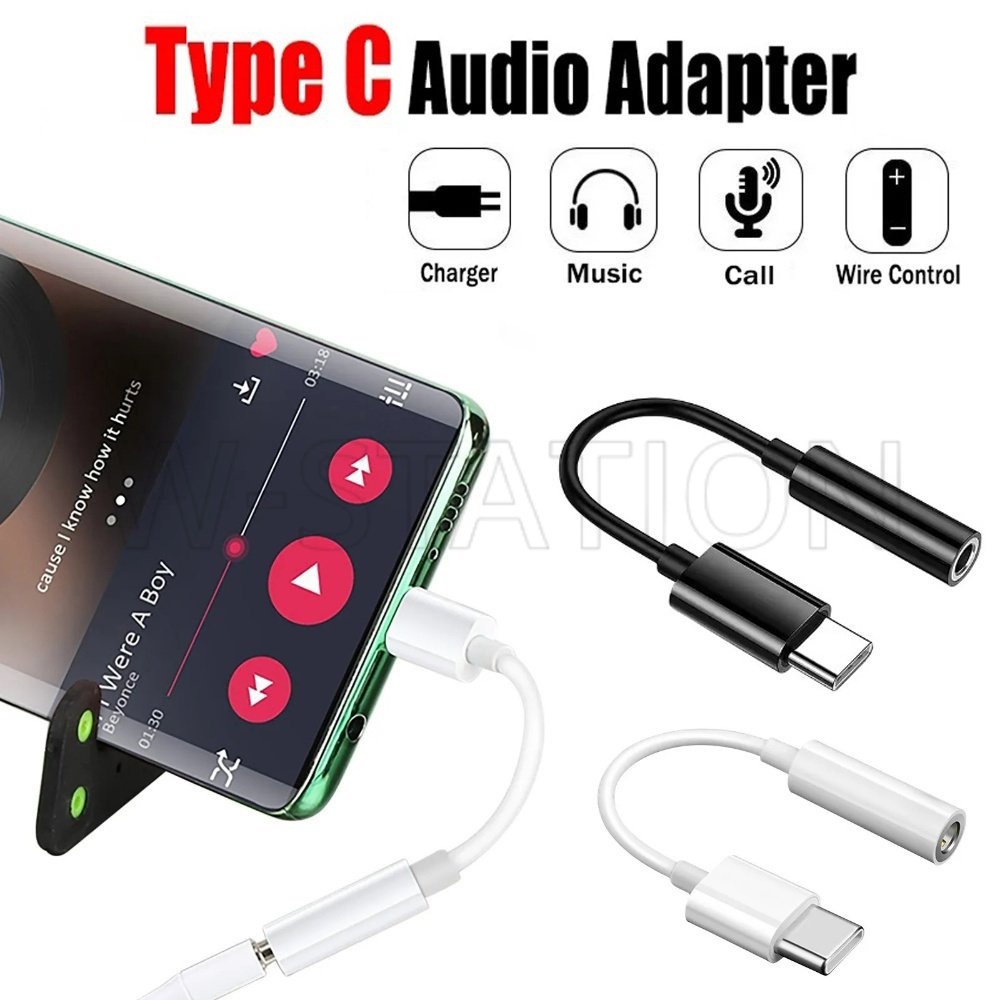 USB Type C To 3.5mm Jack Connector Headphone Earphone Audio Adapter ...