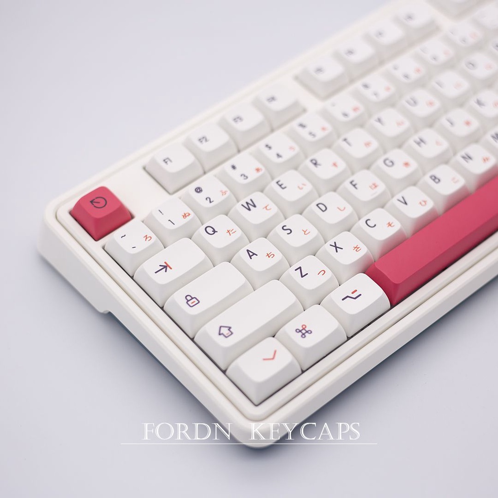 126 Key Red Beauty Keycap Set XDA Profile PBT Dye-Sub Mechanical ...