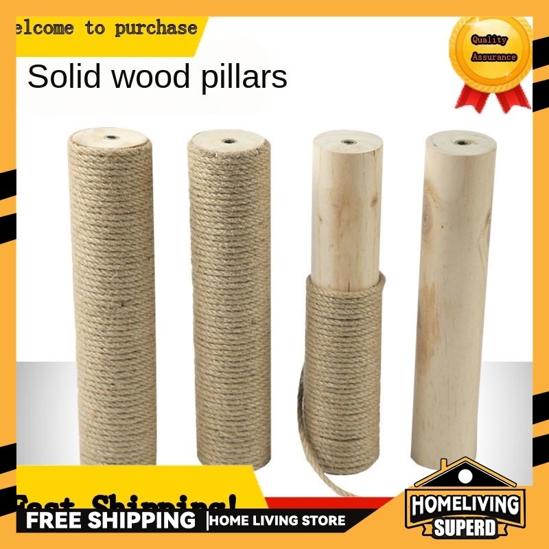 Superd Solid Wood Pillar Cat Climbing Frame Grinding Claw Sword Hemp ...