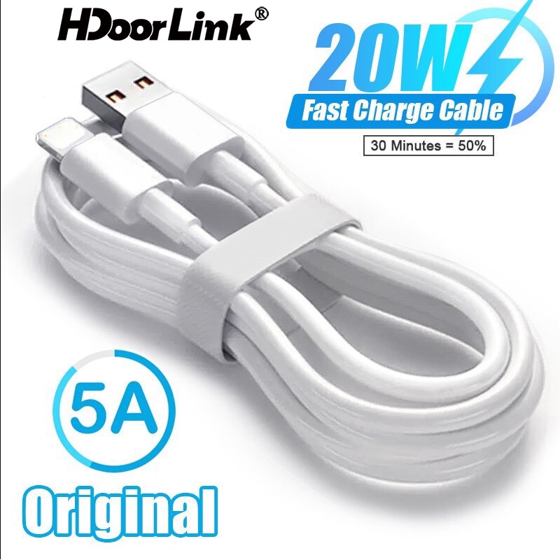 HdoorLink PD 20W Fast Charging Cable for USB C To IOS Phone Wire Cord 1m/2m/2.7m Quick Fast ...