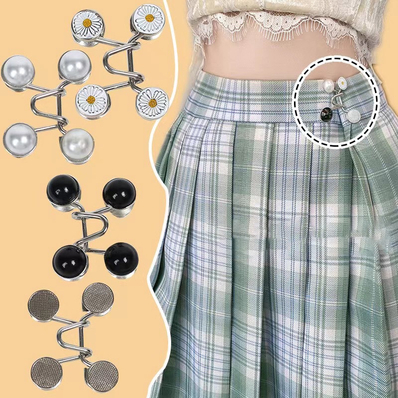 Nail-free Waist Buckle Waist Closing Adjustable Snap Waist Button For ...