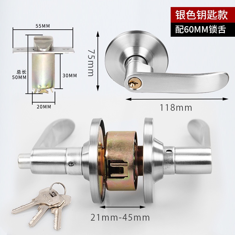 【SG STOCK】Heavy Duty Aluminum Privacy Lock -Bedroom/Bathroom Door Lock ...