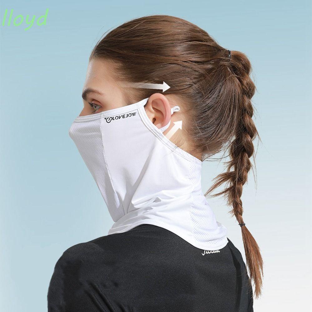 LLOYD Ice Silk Mask Riding Face Shield Elastic UV Protection Golf Solid ...
