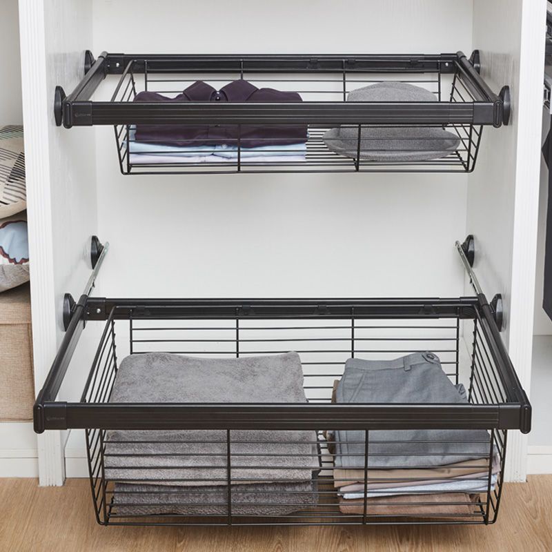 Closet Pull-out Basket Drawer Cloakroom Wardrobe Card Built-in Home ...