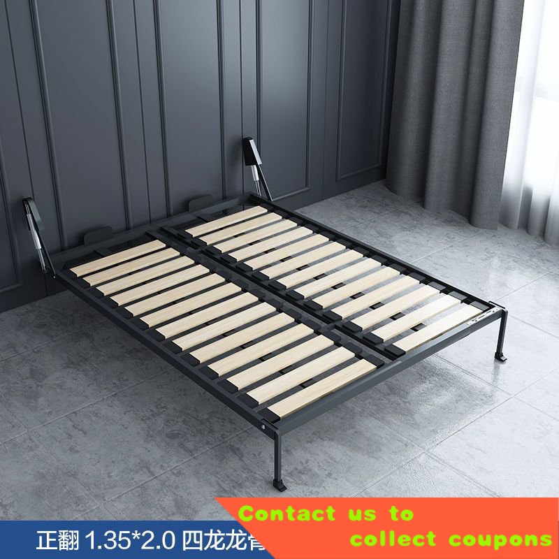 Automatic Foot Reinforcement Wall Bed Invisible Bed Space-Saving Murphy ...