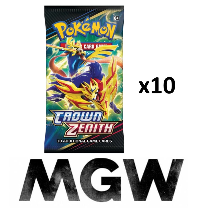 Pokemon TCG SS12.5 Crown Zenith Packs x10 Brand New Factory Sealed ...