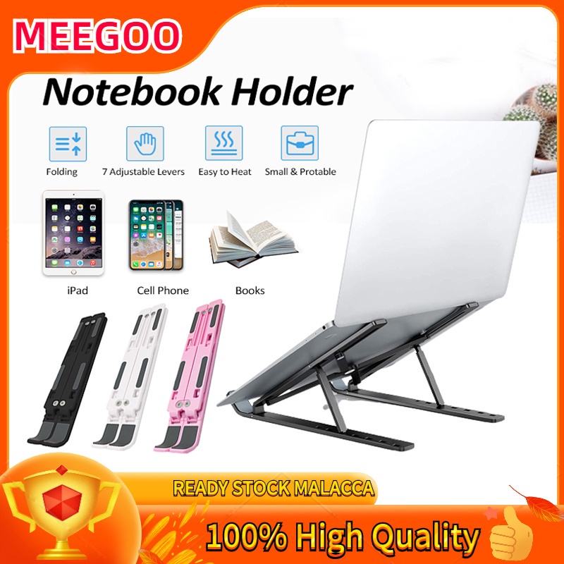 Adjustable Laptop Stand Bracket Foldable Laptop Holder Portable Height ...
